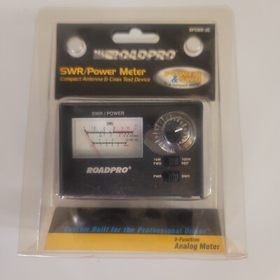 RoadProSWR-2C Power Meter 100 Watt Compac 3-Function Analog Test Meter ...