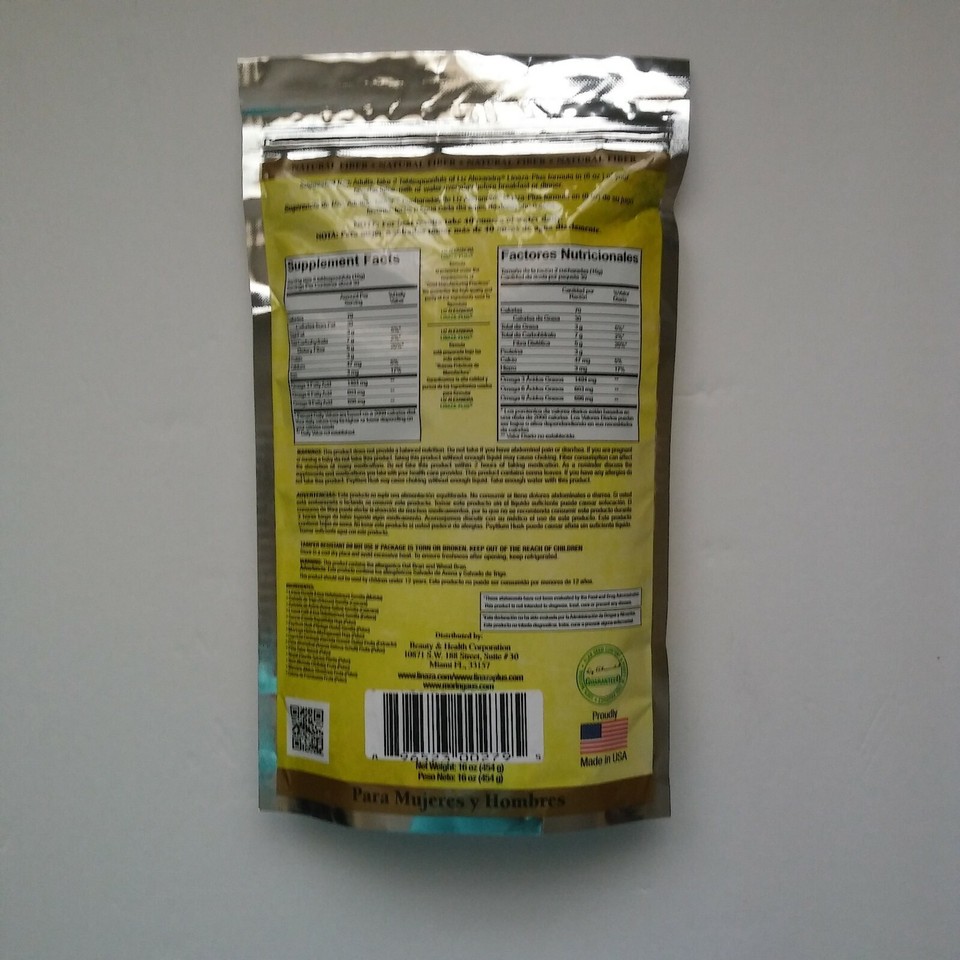 Linaza Plus with Pineapple, Moringa and Garcinia Cambogia 16oz,Slimming ...