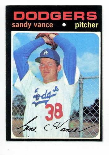 1971 TOPPS LOS ANGELES DODGERS SANDY VANCE #34 EX EXMT ROOKIE CARD | eBay