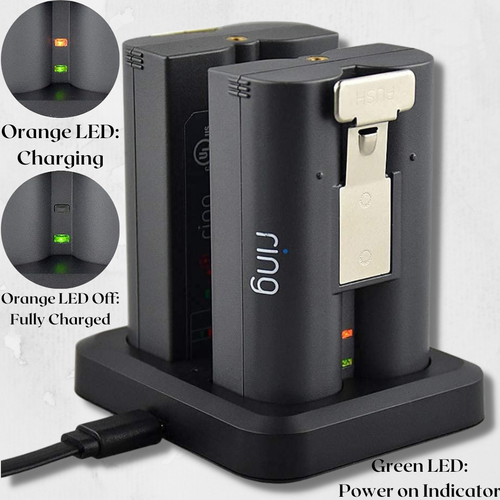 Charger For Ring Rechargeable Battery Pack For Ring Video Doorbell Dual ...