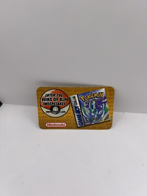 2001 Pokemon Game boy Sweepstakes Card Unknown Decoder Rare Vintage ...