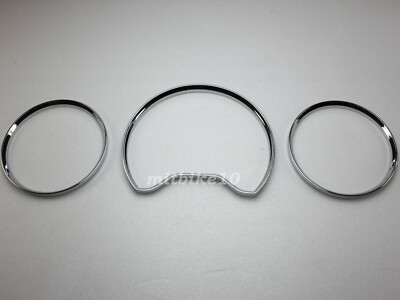 CHROME GAUGE DASH RING DIAL Dashboard Rings for MERCEDES BENZ W210 W202 ...