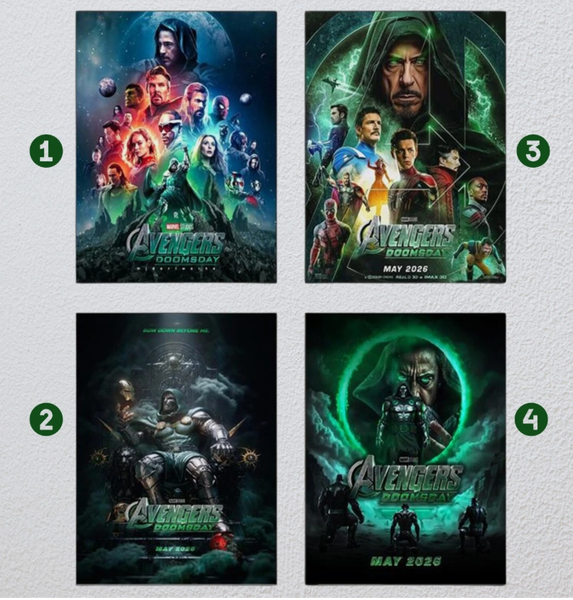 Avengers Doomsday 2026 Poster, Heroes Cosmic Crossover Art Print, Movie ...