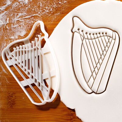Harp Cookie Cutter - Celtic orchestra stringed music instrument angel ...