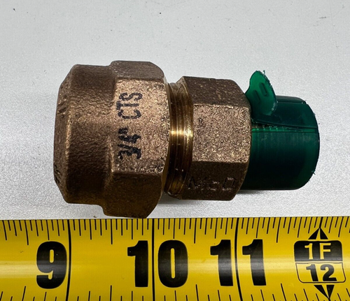3/4" AY McDonald Brass Straight Adapter Coupling Compression x MNPT ...