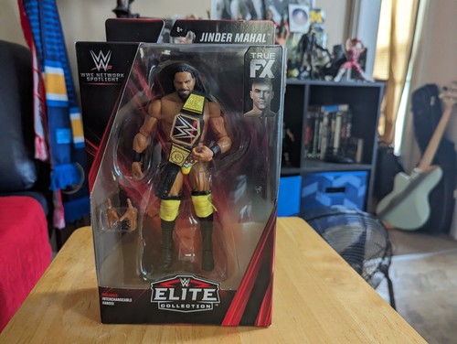 WWE MATTEL ELITE NETWORK SPOTLIGHT JINDER MAHAL COMPLETE MOC NEW W/ WWE ...