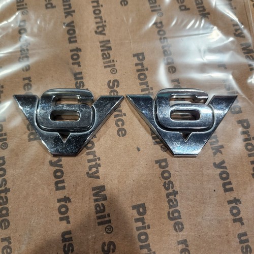 2001-2007 Ford Escape Chrome V6 Fender Emblem Nameplate x2 YL84-16V144 ...