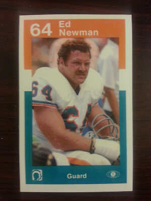 1984 Miami DOLPHINS Police ED NEWMAN Duke BLUE DEVILS Syosset NEW YORK ...