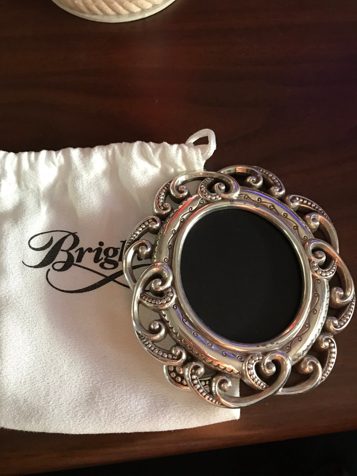 Brighton Oval Shaped Silver 2 1/4 X 2 1/2 in Picture Photo Frame | eBay