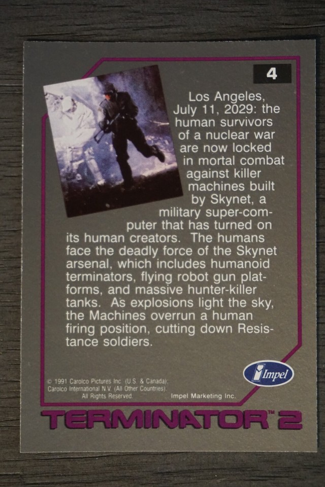 Terminator 2 1991 Trading Card (Pick Your Card) | eBay