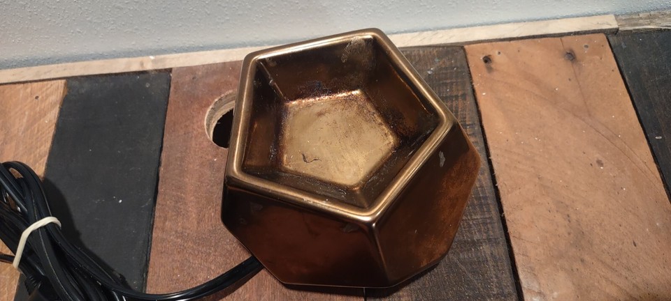 Scentsy Element Warmer Midnight Copper Gold Scented Wax Warmer ...