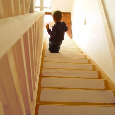 6"x24" Stair Treads Non-Slip Strips Indoors Clear Safety Anti Slip Step ...