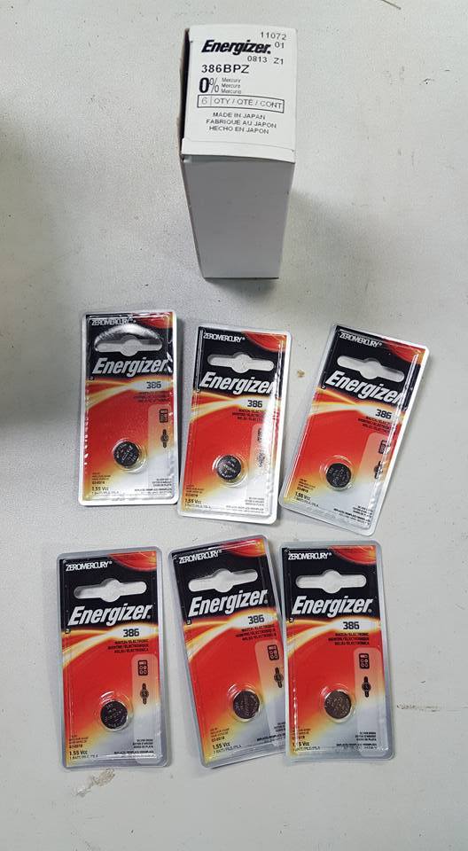 LOT OF 6 ENERGIZER 386 BPZ ZERO MERCURY BATTERY W28 | eBay