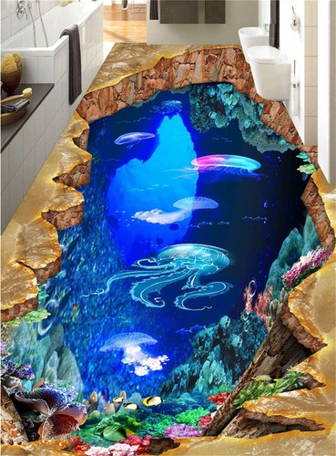 Definite Fairy Water 3D Floor Mural Photo Flooring Wallpaper Home Print ...