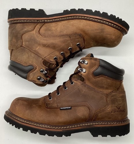 Thorogood 804-3236 Men's Leather WP Comp Safety Toe Work Boot Size 11 W ...