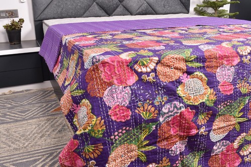 Cotton Bedspread Bohemian Gudari Ethnic Throw Home Bedding Coverlet ...