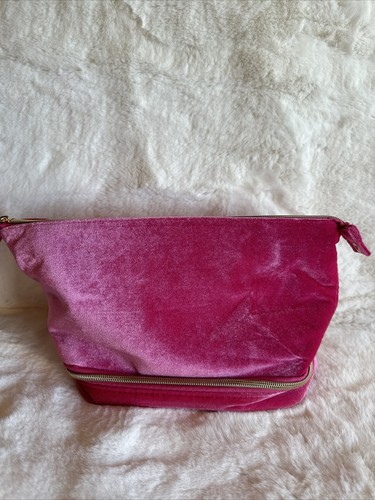Ulta Pink Velvet Cosmetics Toiletry Train Case Makeup Travel Bag Soft ...