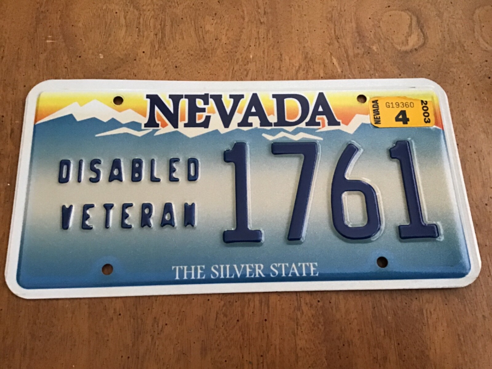 2003 Nevada Disabled Veteran License Plate Tag Specialty | eBay