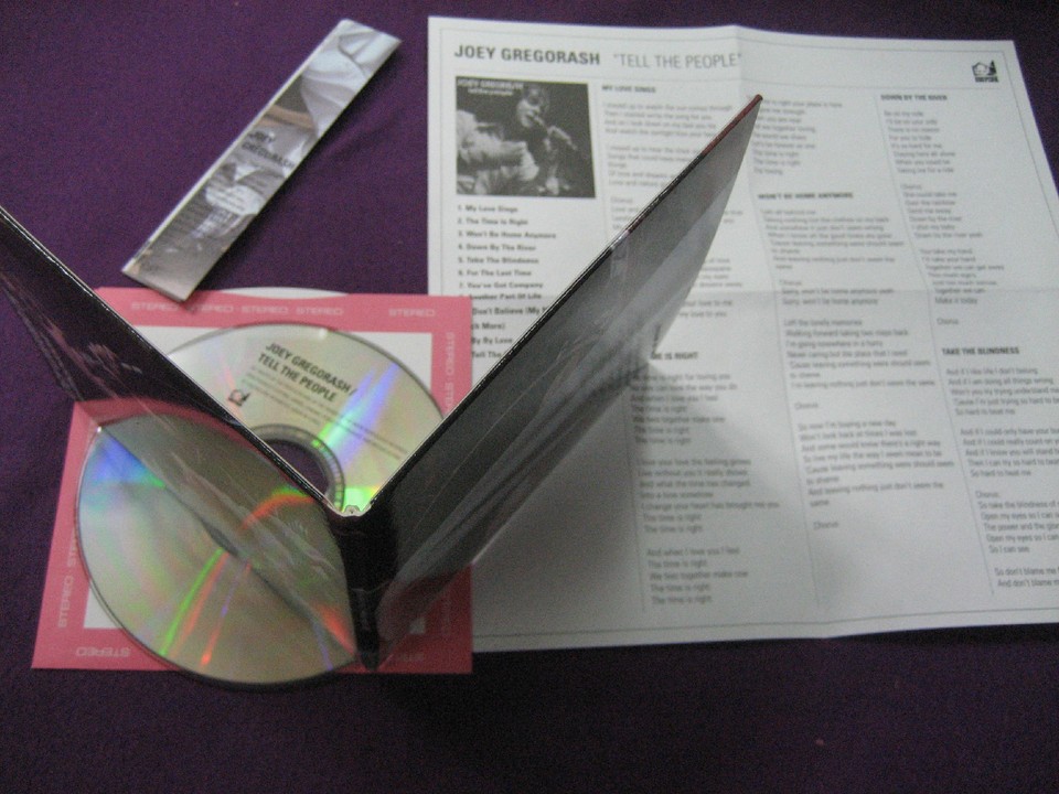 JOEY GREGORASH / TELL THE PEOPLE MINI LP CD NEW SEALED | eBay