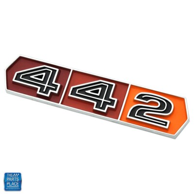 1967 Cutlass " 442 " Front Fender Emblem / Badge Replaces GM 397387 ...