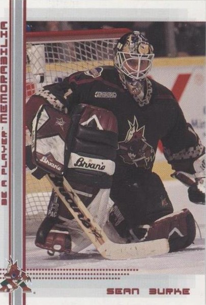 2000-01 In the Game Be A Player Memorabilia - Ruby #354 Sean Burke /200 ...