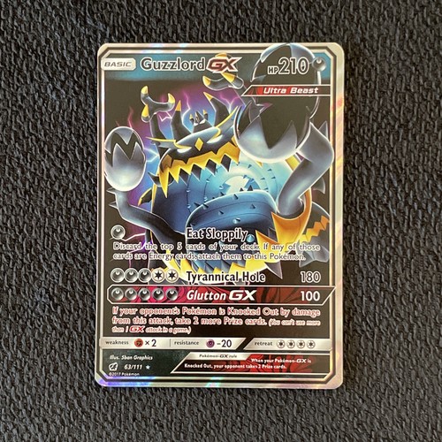 Guzzlord GX 63/111 Crimson Invasion Pokemon TCG Ultra Rare Full Art | eBay
