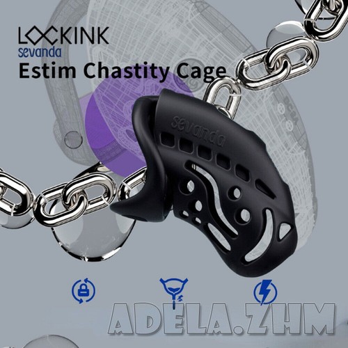 Male Remote Control Smart Chastity Cage Rings Hollow Breathable ...