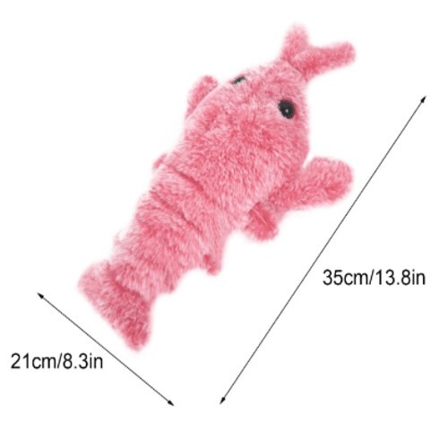 Vibrating Electric Pink Shrimp Plush For Pets & Children | eBay