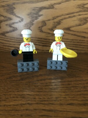 Lego Legos Bakers Chef Mini Figs Minifigure pan bowl chef hat | eBay
