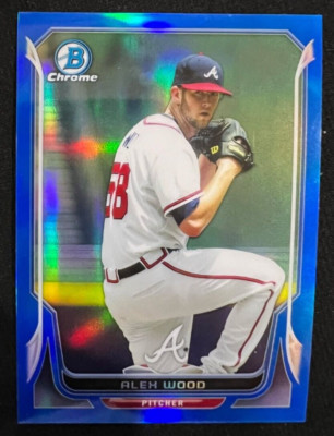 ALEX WOOD Atlanta Braves 2014 Bowman Chrome Blue Refractor #107 MLB #193/250 | eBay