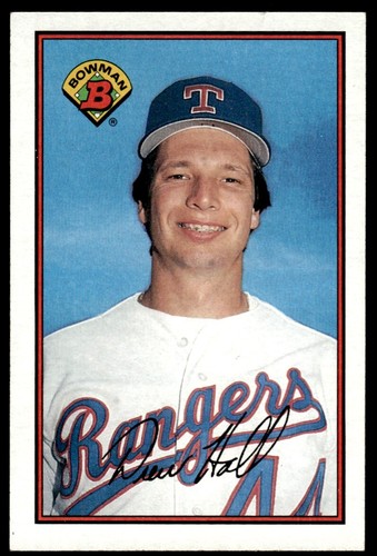 1989 Bowman Baseball Card Drew Hall Texas Rangers #221 | eBay