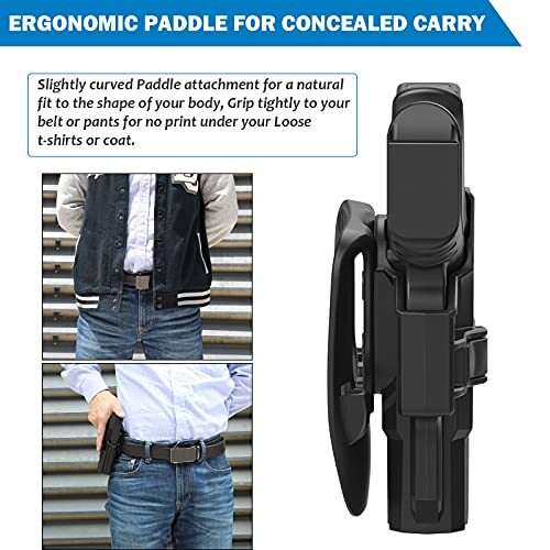 TEGE Paddle Holster for S&W M&P 9mm/.40 Full Size Custom Molded Outside ...