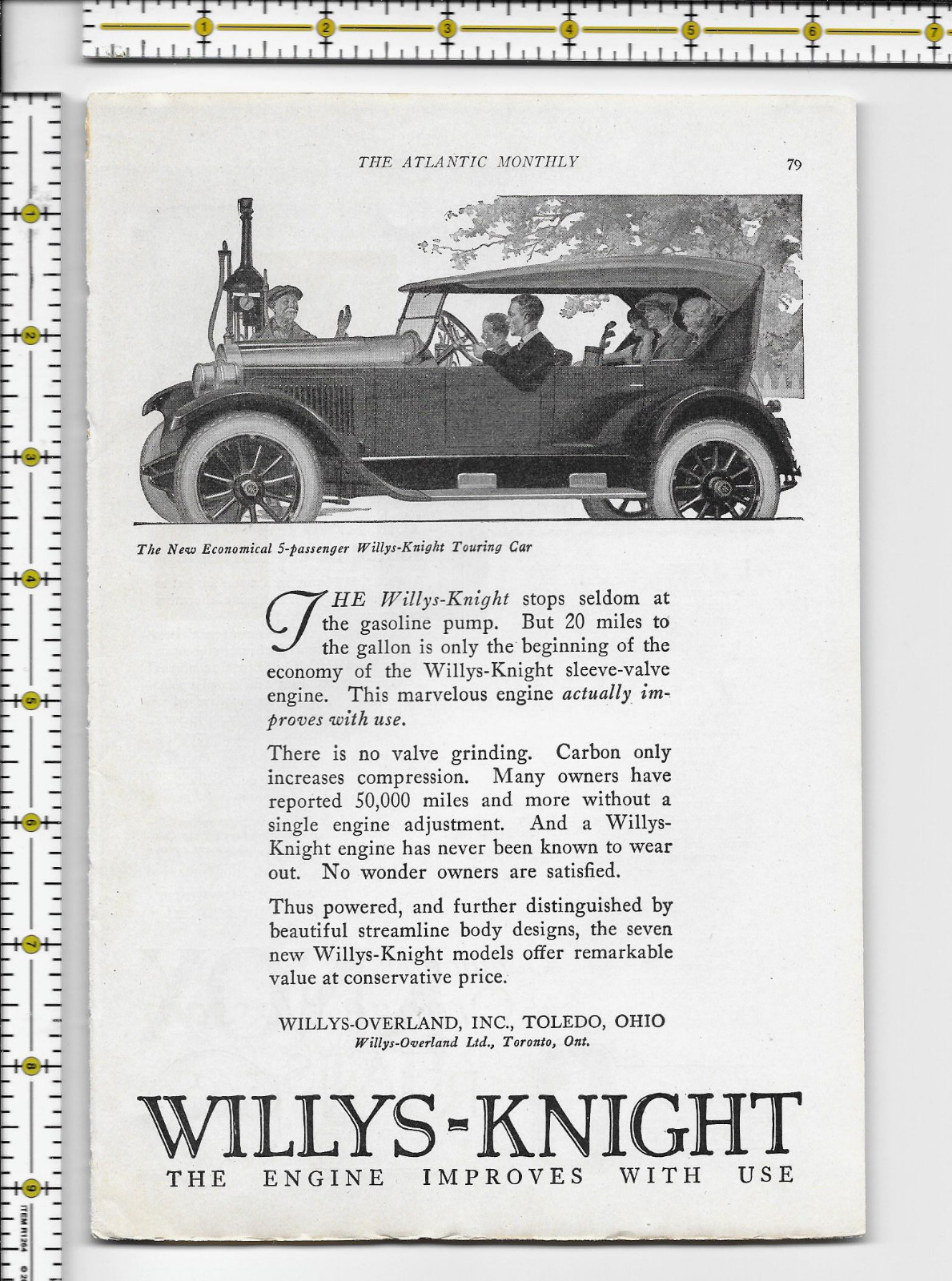 Willys Knight Touring Car 1923 magazine print ad | eBay