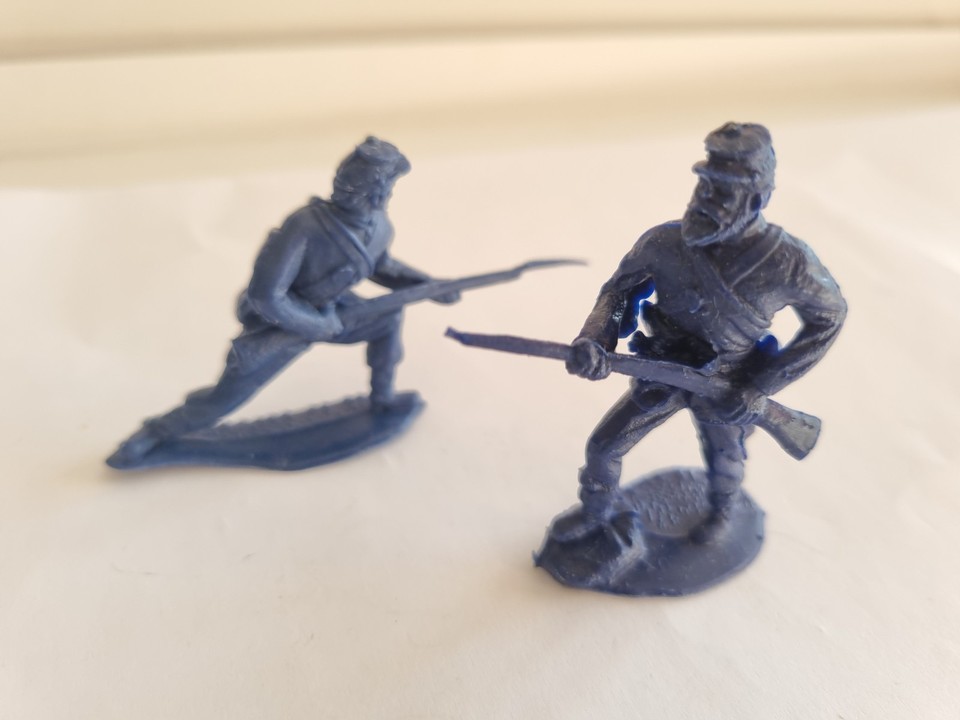 American Civil War Union Infantry Vintage Plastic Soldiers 1/32 Scale ...