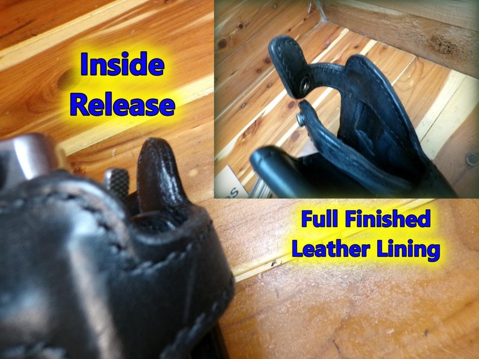 H900 1-4 FS HUME Police Gun Holster S&W K Frame 10 12 64 65 4" RUGER ...