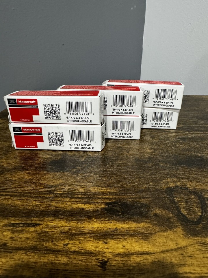 Pack of 6 Genuine Motorcraft Factory Spark plugs, FORD, Lincoln ...