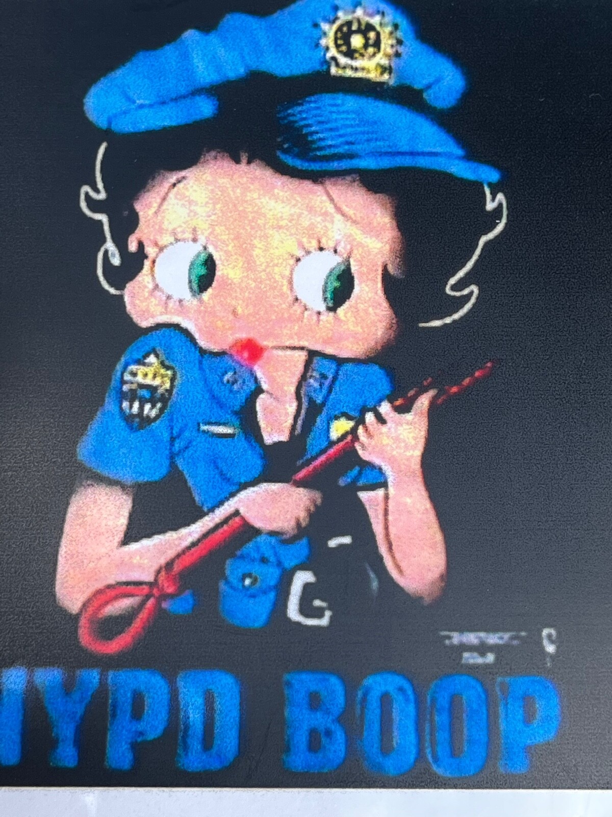 NYPD Betty Boop New York Cop Police Production Cel Clear Animation Cell ...