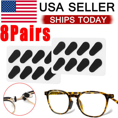 8 Pairs Anti-slip Foam Stick On Nose Pads For Eyeglasses Sunglasses ...