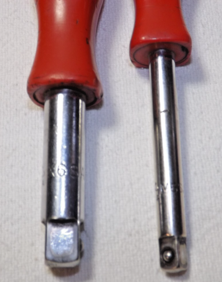 MAC TOOLS 3/8" 1/4" DRIVE X6SA M6SA RED HANDLE SOCKET DRIVER / EXTENSION USA 2pc | eBay