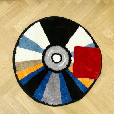 90X90 CM Custom handmade CD Rug/Carpet, Non-Slip Home Decor, Fluffy ...