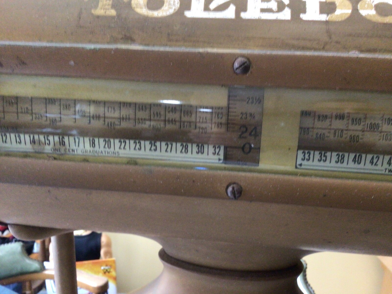 BEAUTIFUL ANTIQUE TOLEDO SCALE BUTCHER SHOP GENERAL STORE STYLE 381 BX ...