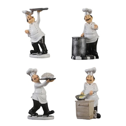 Resin Cook Statue French Chef Figures Model For Kitchen Resturant ...