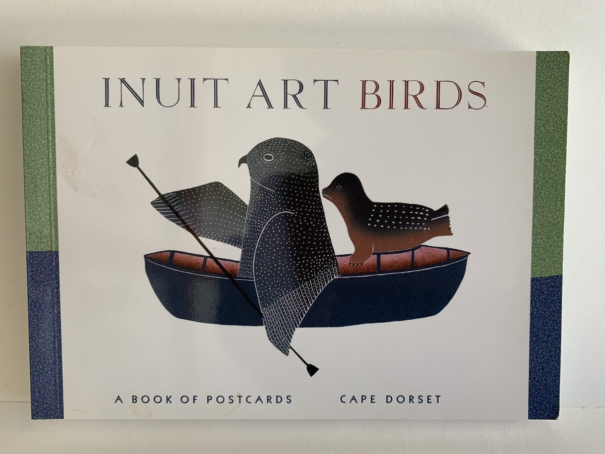 Inuit Art Birds Bird On Eggs, 1966 Nanooq Inuit Art