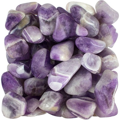 1/4 LB Bulk Tumbled Banded Amethyst Crystals Large 1" ( 4 OZ ) USA ...