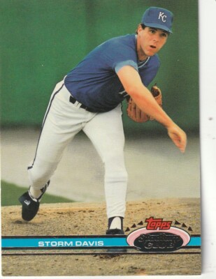 FREE SHIPPING-MINT-1991 Topps Stadium Club Storm Davis #67 ROYALS ...