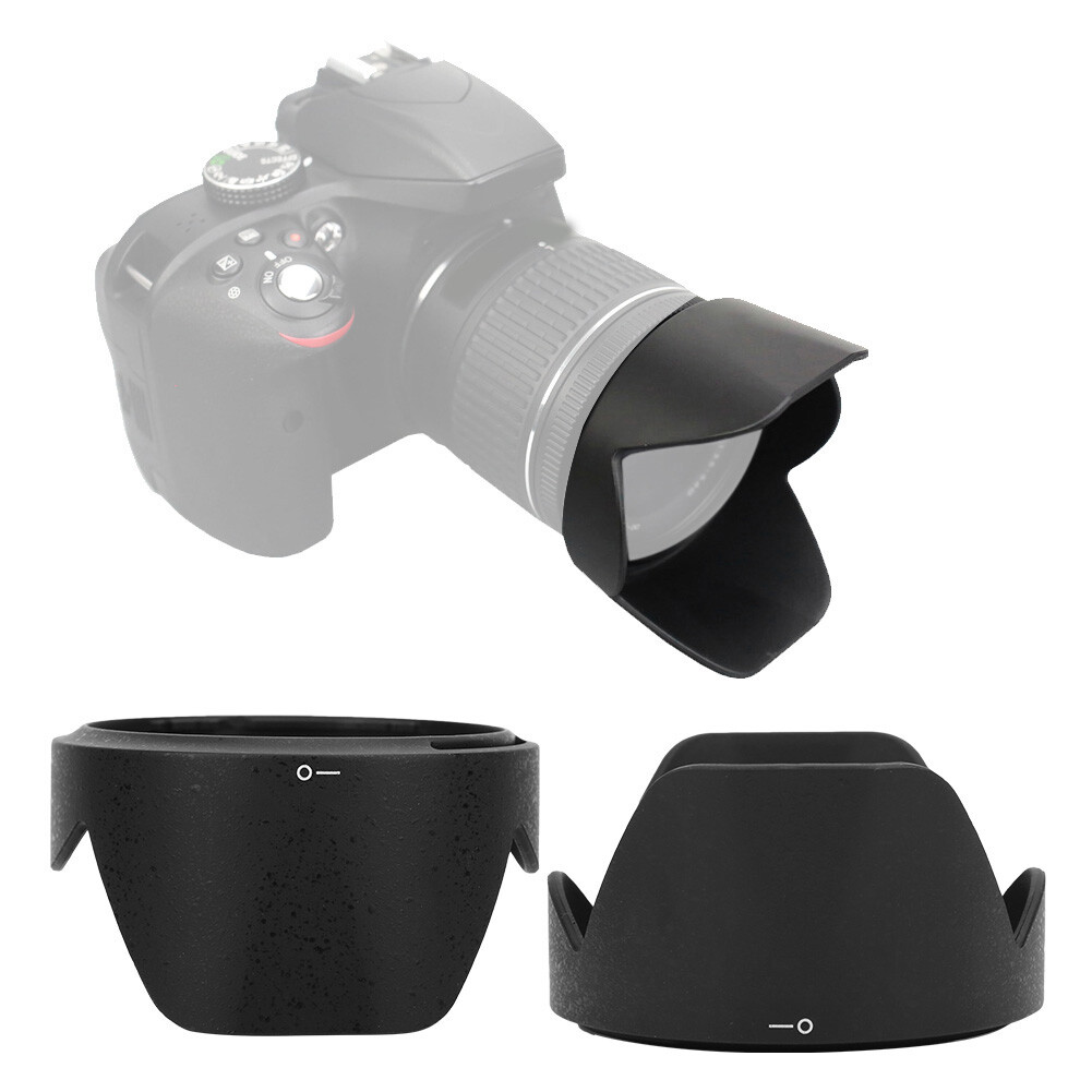 HB-N106 Durable Black Plastic Mount Lens Hood For 18-55mm F 3.5-5.6G V ...