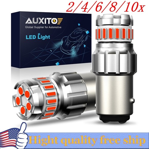 2/4X BrightSuper LED Brake Tail Red Lights 1157 7528 2357 Free Error ...