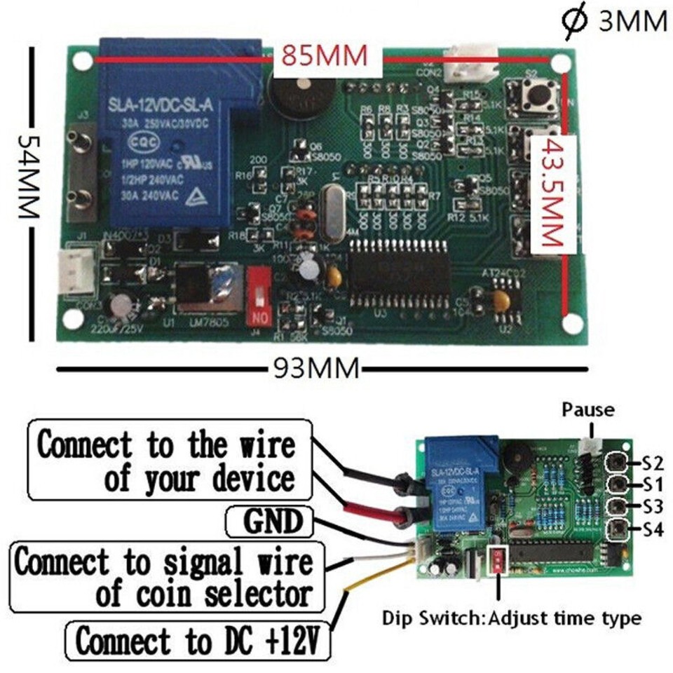 Time Relay / Timer Control Board Power Supply Module For Slot Vending ...