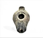 RARE ITEMS A Roman Gray Ware Pottery Oil Lamp | eBay