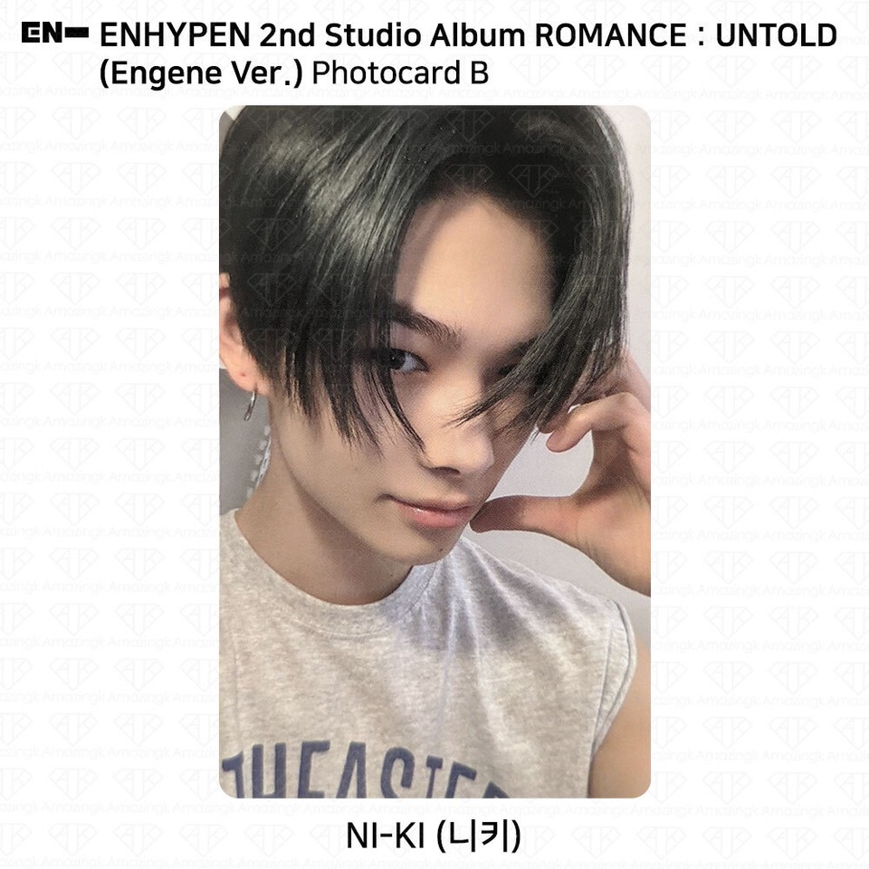 Enhypen 2nd Studio Album ROMANCE:UNTOLD Engene Ver Photocard Cover ...